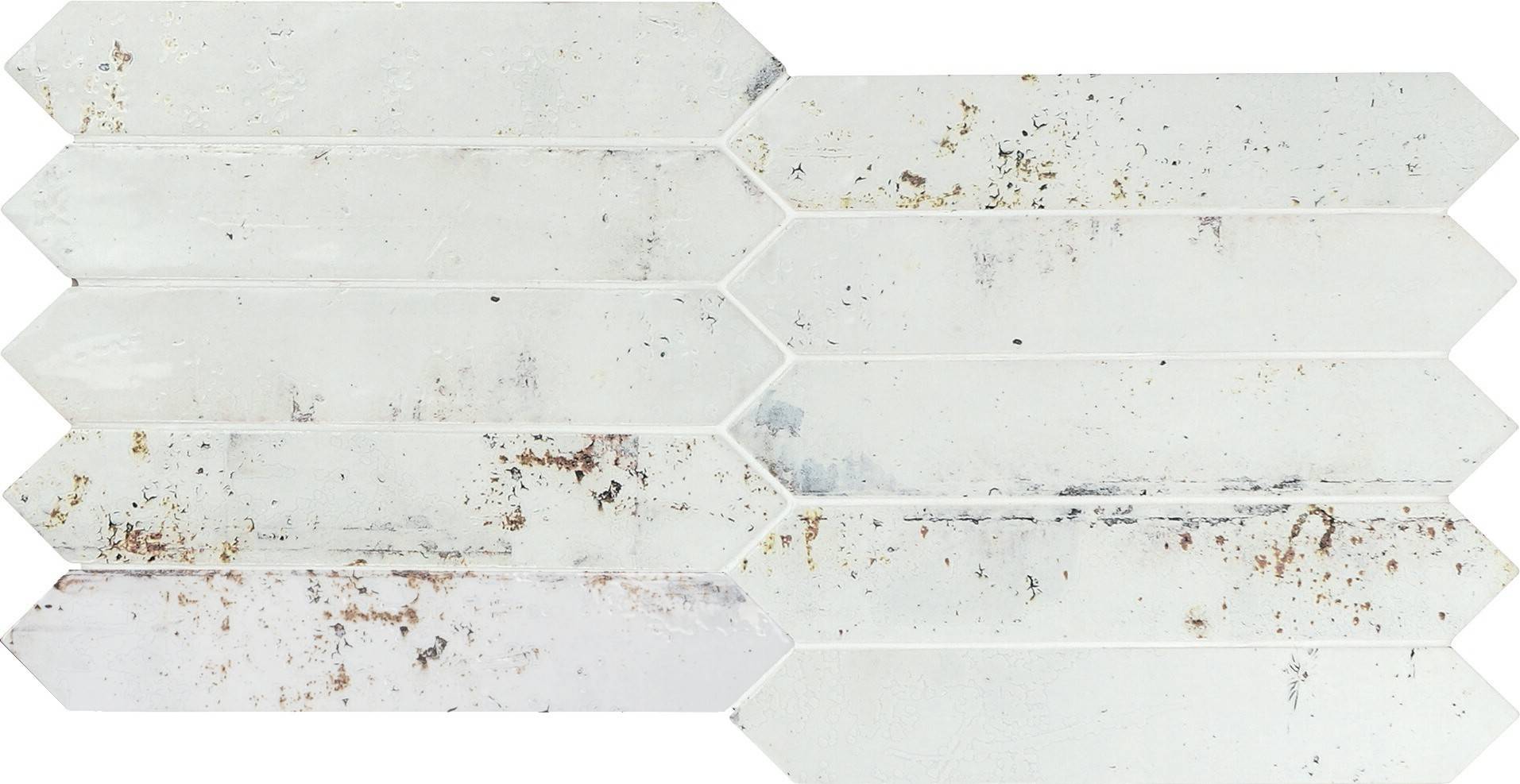 Carrelage Aspect Métal Navette 4,3x24,3 Grunge - FER | Leroy Merlin