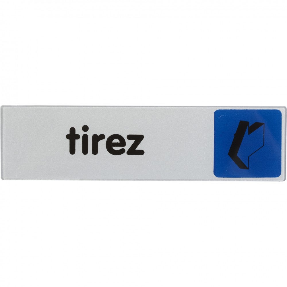 Plaquette signalétique plexiglas de couleur tirez 170 x 40 mm | Bricoman
