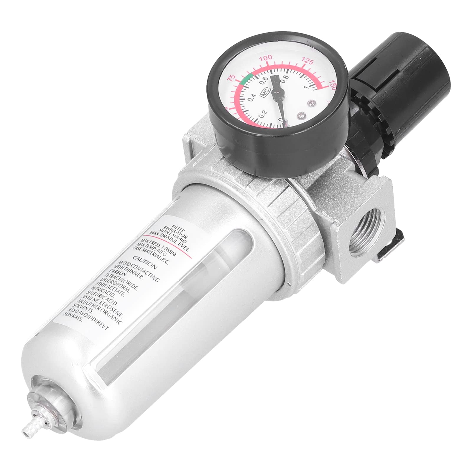 Combinación de filtro y regulador de aire comprimido, separador de aceite y agua con manómetro ...