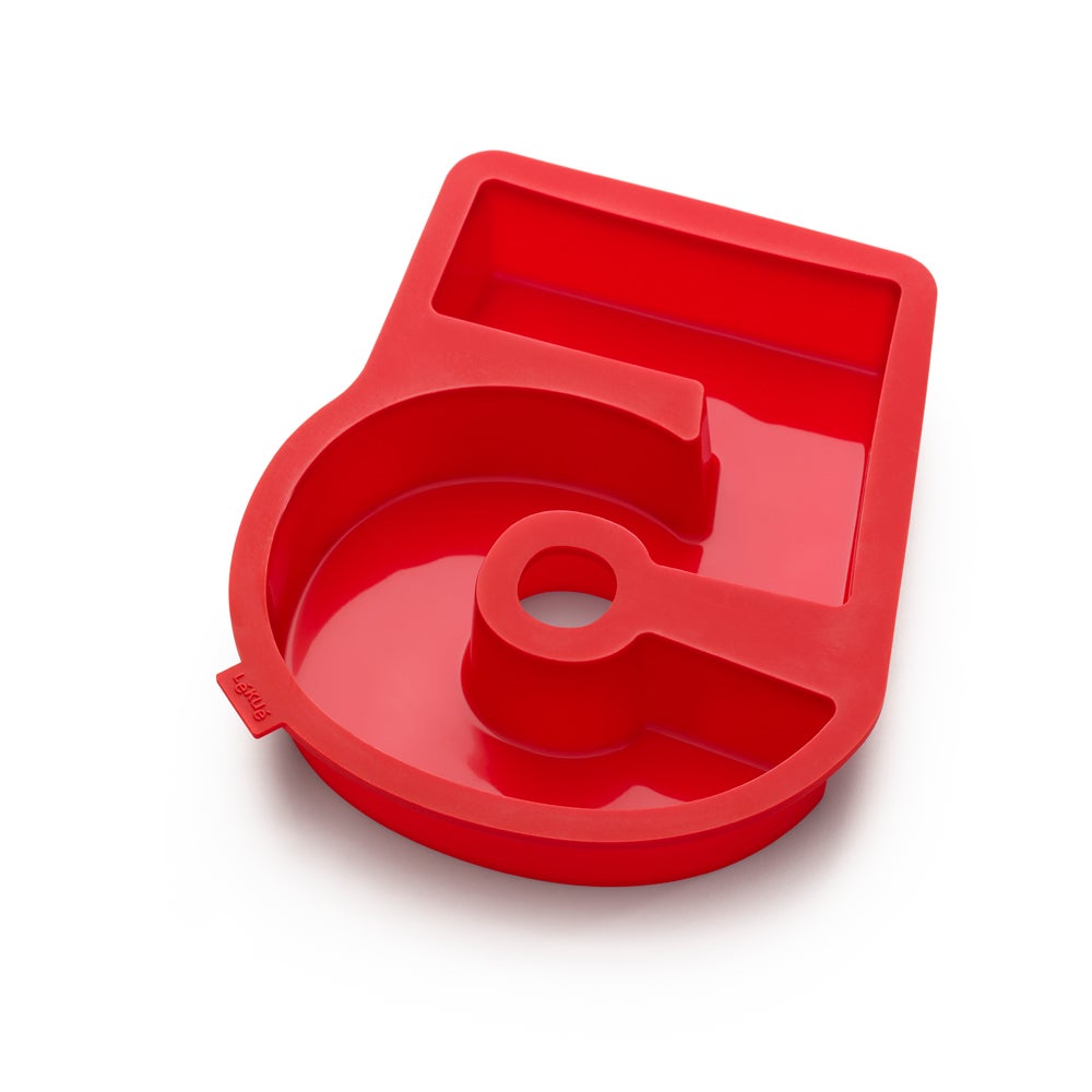 Lékué Celebrate Stampo per Torta, Numero 5, Rosso | Leroy Merlin