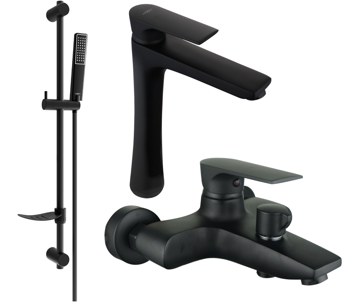 Mexen Axel DF72 ensemble de bain, noir 73813DF72-70 | Leroy Merlin