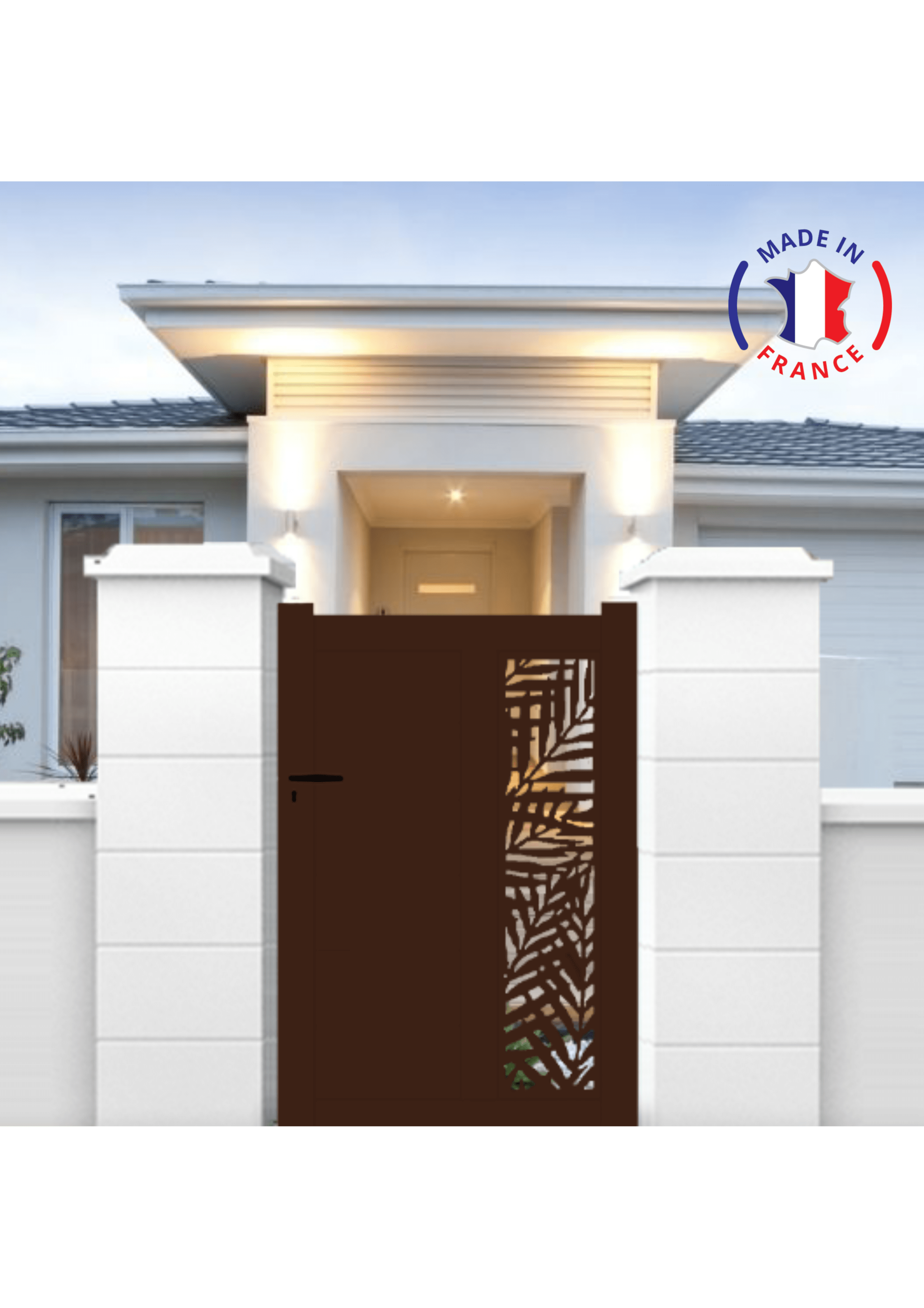 Portillon aluminium découpe laser en kit dimensions L.1000 (entre ...