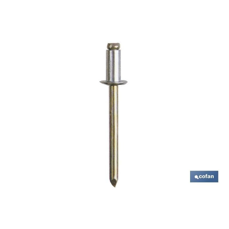 Remache acero 4 x 8 mm caja 1000 unid. | Leroy Merlin