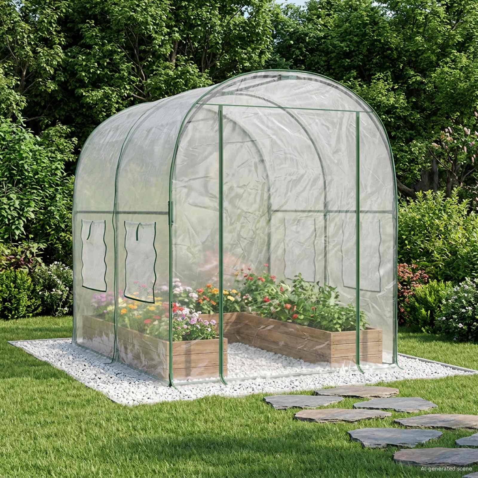 Invernadero con Estructura 160 x 200 x 192,5 cm PVC | Leroy Merlin