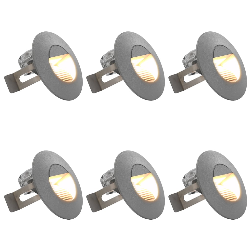 Luces LED de pared redondas plateadas para exterior de 5 W | Leroy Merlin