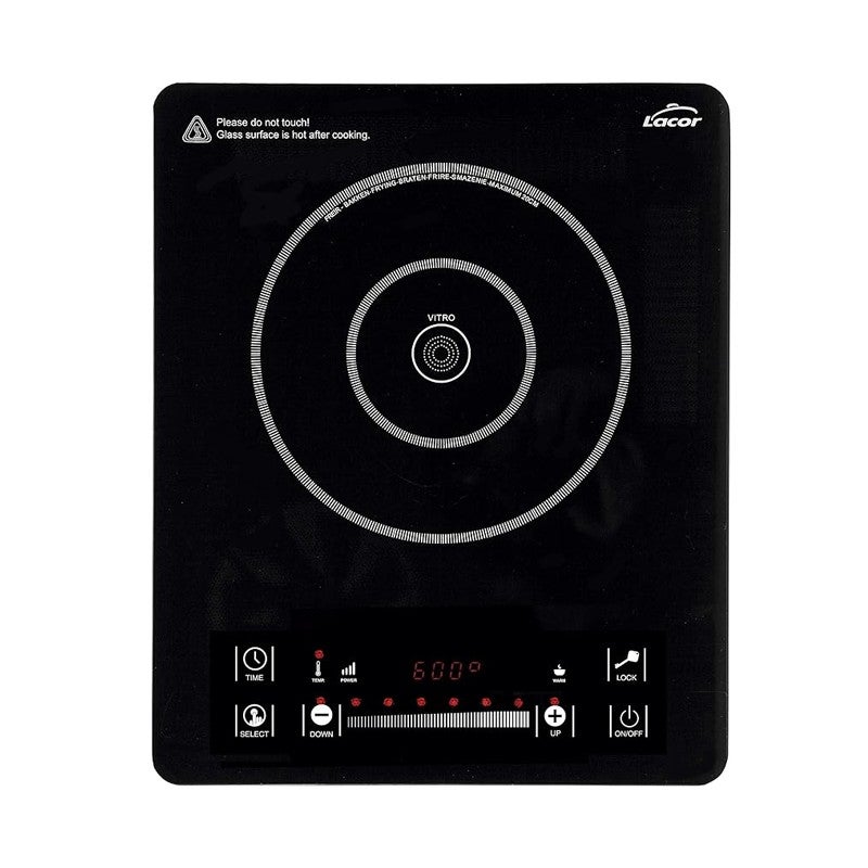 Plaque de cuisson à induction portable Lacor 2000 W en vitrocéramique ...