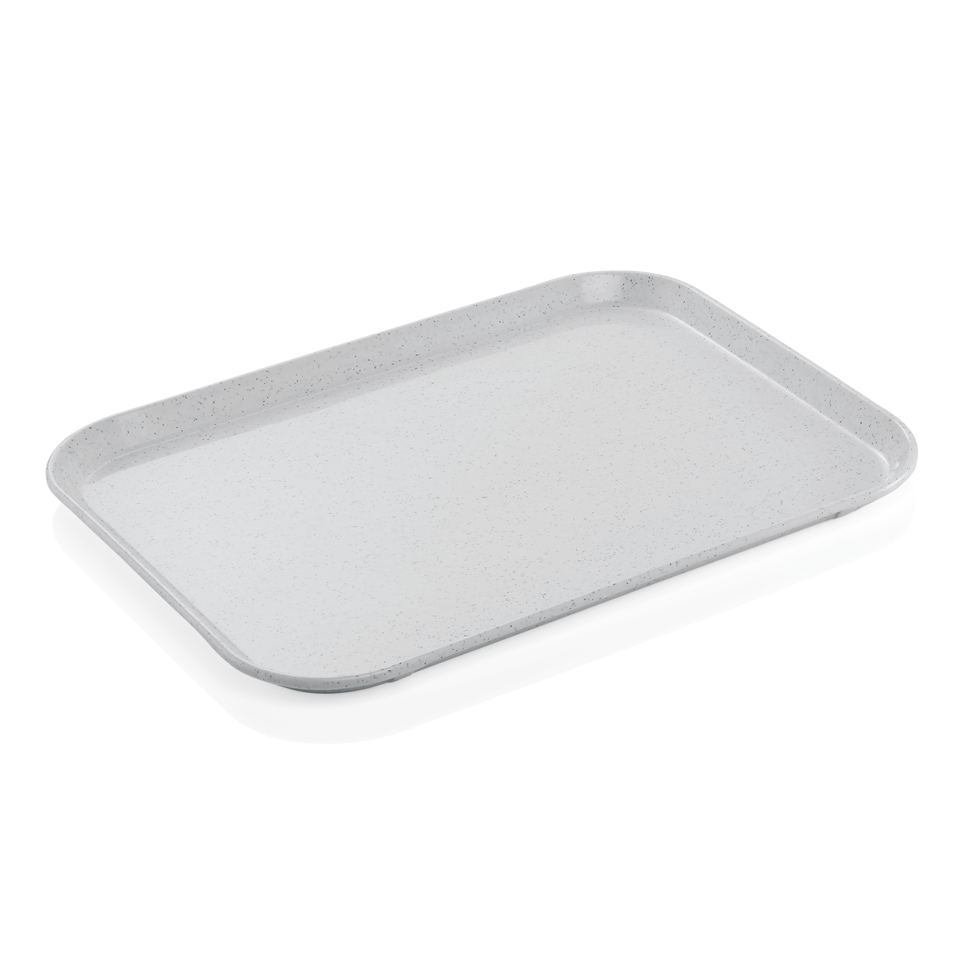 Plateau en Polyester gris clair avec petits points L 455 mm l 355 mm ...