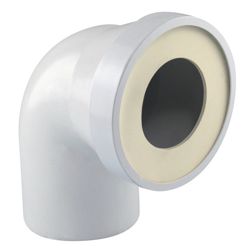 Pipe WC PVC Ø100 courte coudée mâle | Leroy Merlin