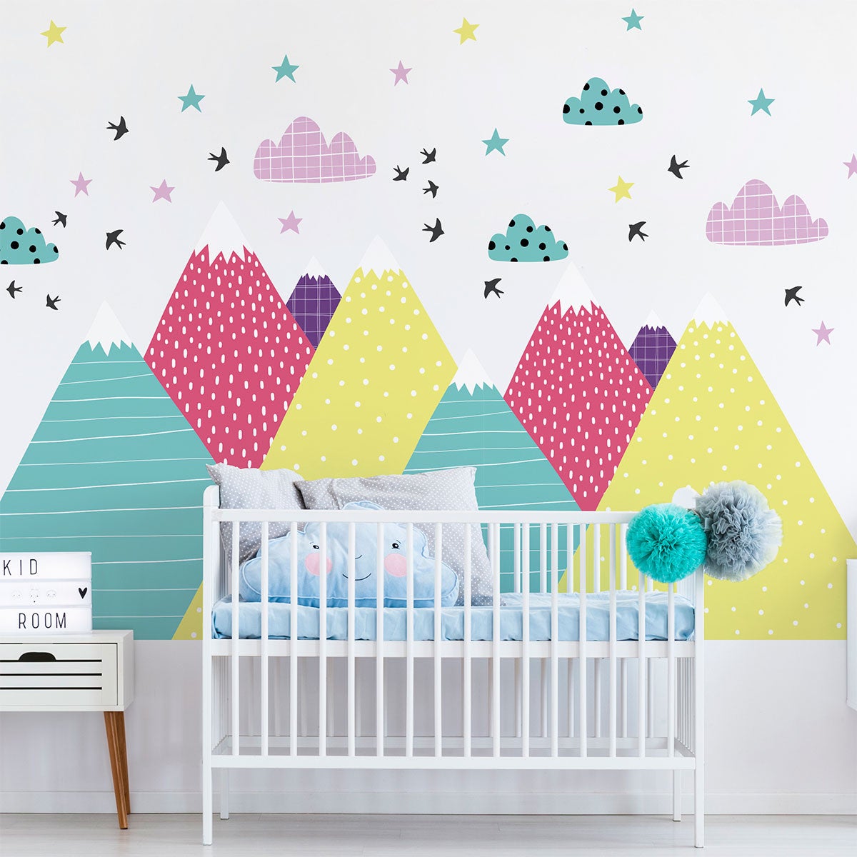 Stickers muraux enfants - Décoration chambre bébé - Autocollant Sticker ...