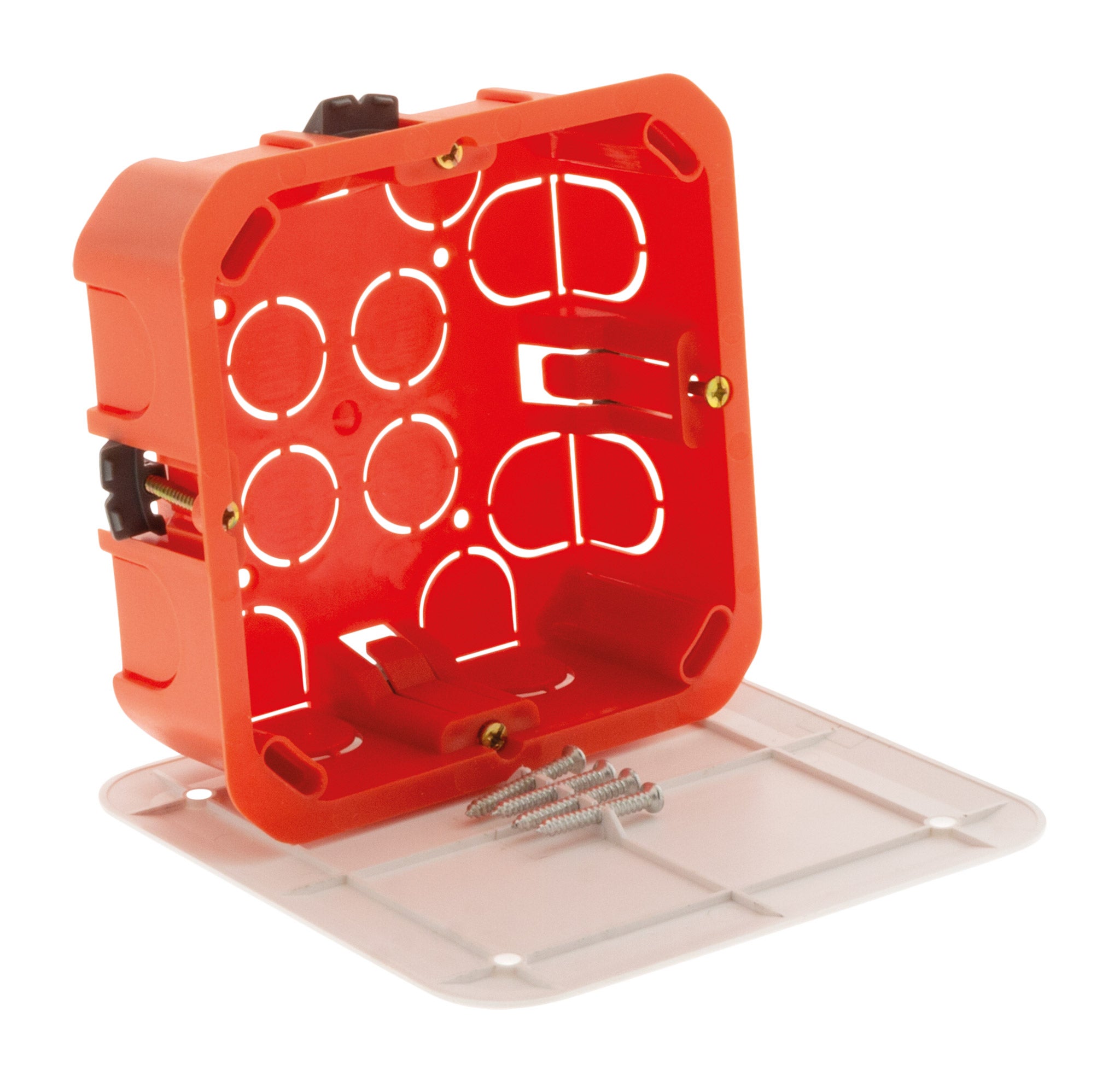 Boîte de dérivation cloison sèche 100x100x40mm - Rouge - Zenitech ...