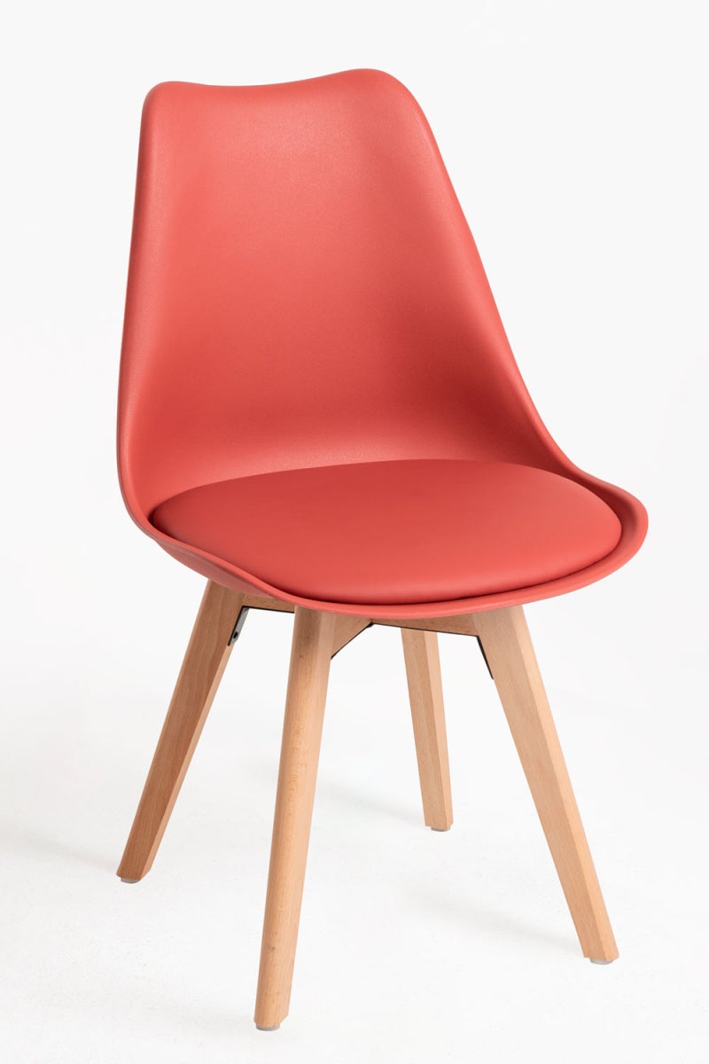 Pack 4 Sillas Synk Basic - Rojo Vino | Leroy Merlin