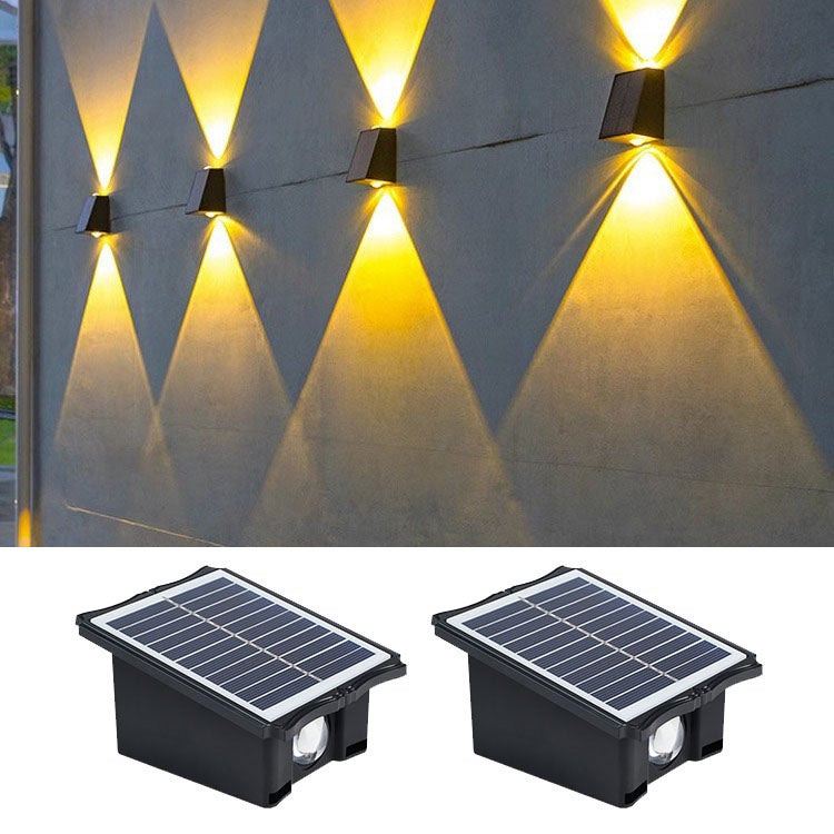 Paquet de 2 appliques murales solaires vers le haut,applique solaire à ...