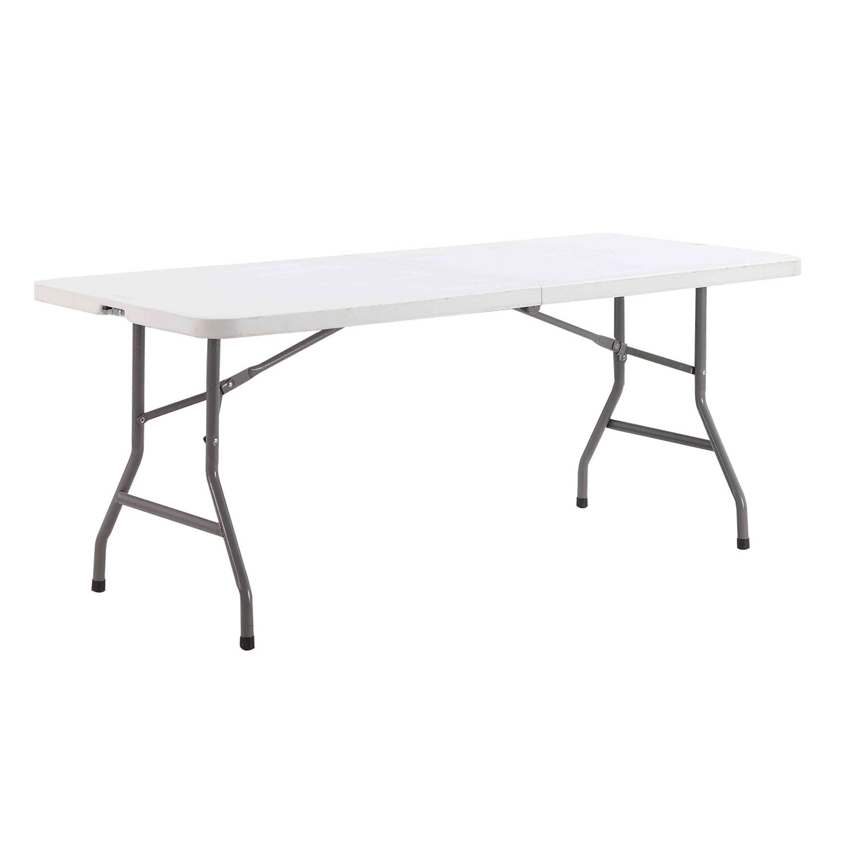 Table à manger pliante extérieure Villars - Blanc - 180x70x74 cm ...