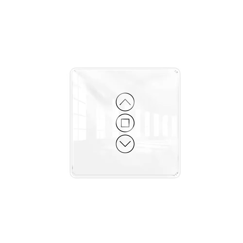 ZAEWRY Interruptor de cortina con pantalla táctil curva, control ...