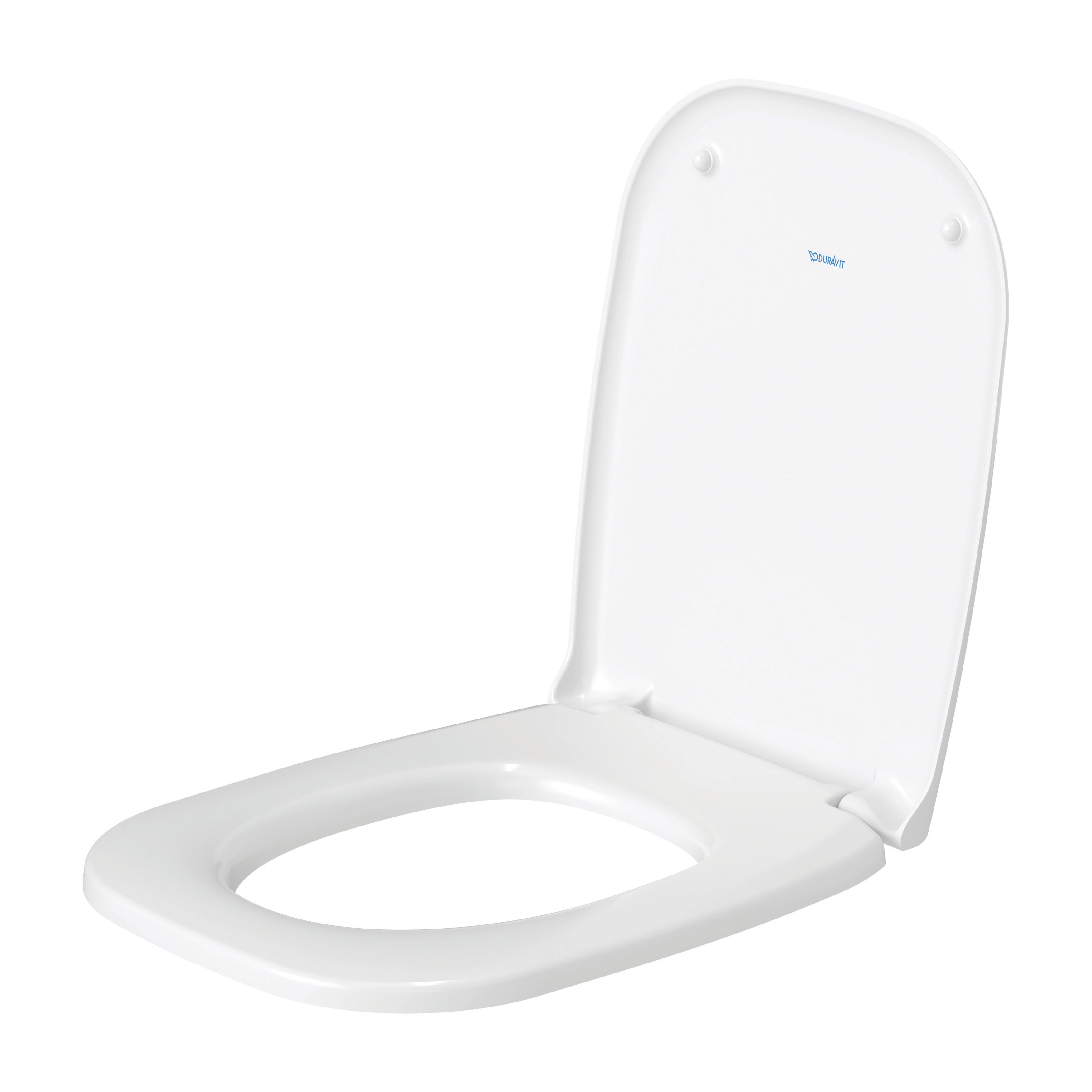 Asiento de inodoro Duravit D-Code Compact, fijación por estribo ...