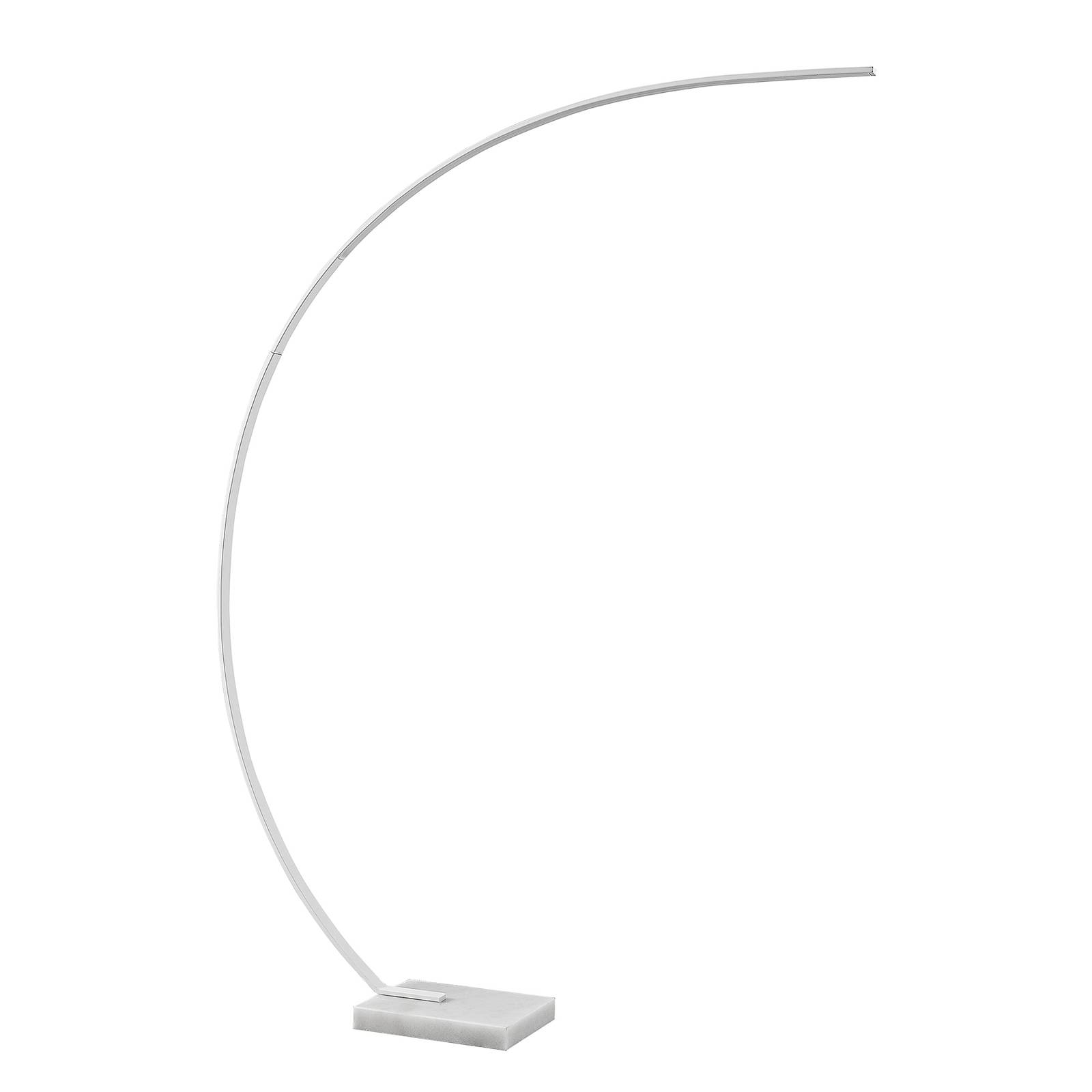 Lindby Kendra lampadaire arqué LED, blanc, Lampadaire arqué, lampadaire arc, lampe sur pied ...