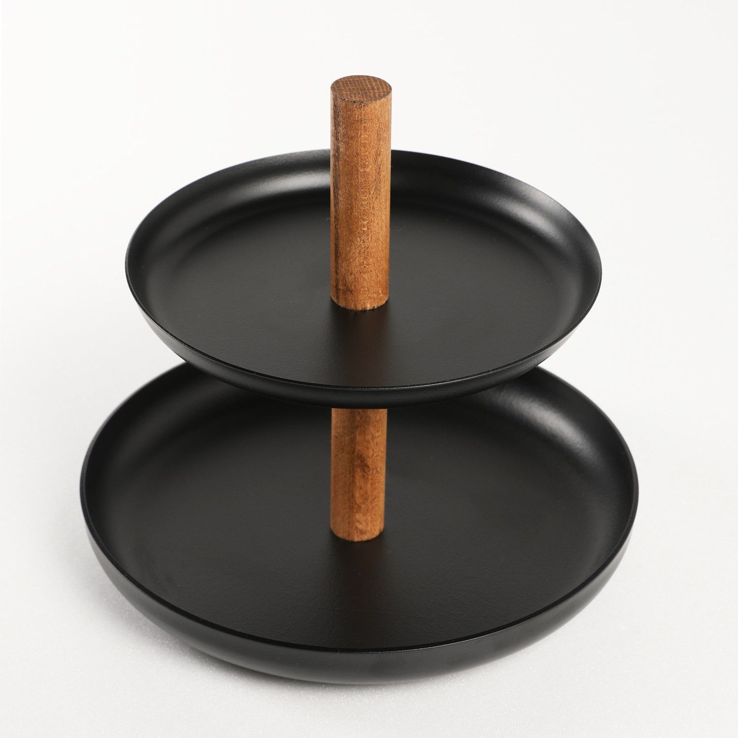 Présentoir de bijoux Maxipile D20,5xH19cm Pin massif foncé et Métal ...