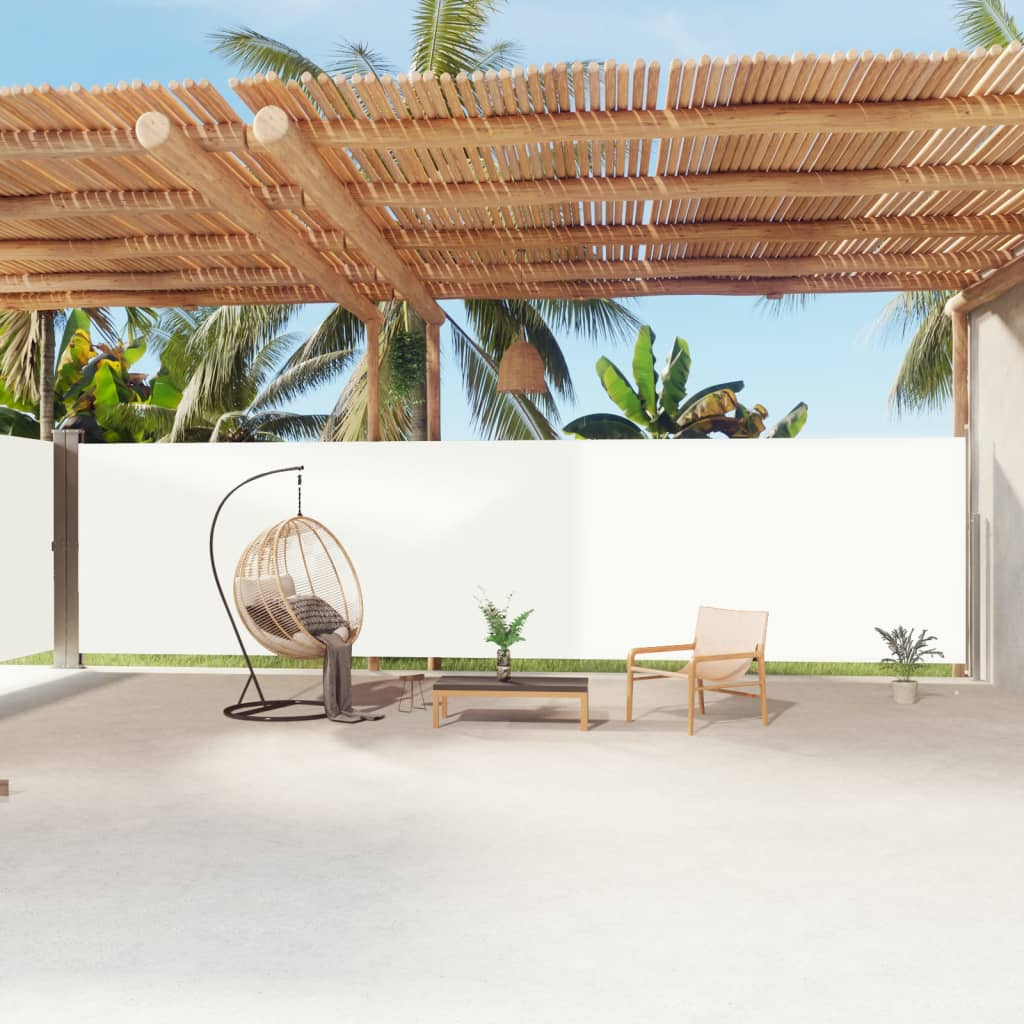 VidaXL Toldo lateral retráctil crema 200x1200 cm | Leroy Merlin