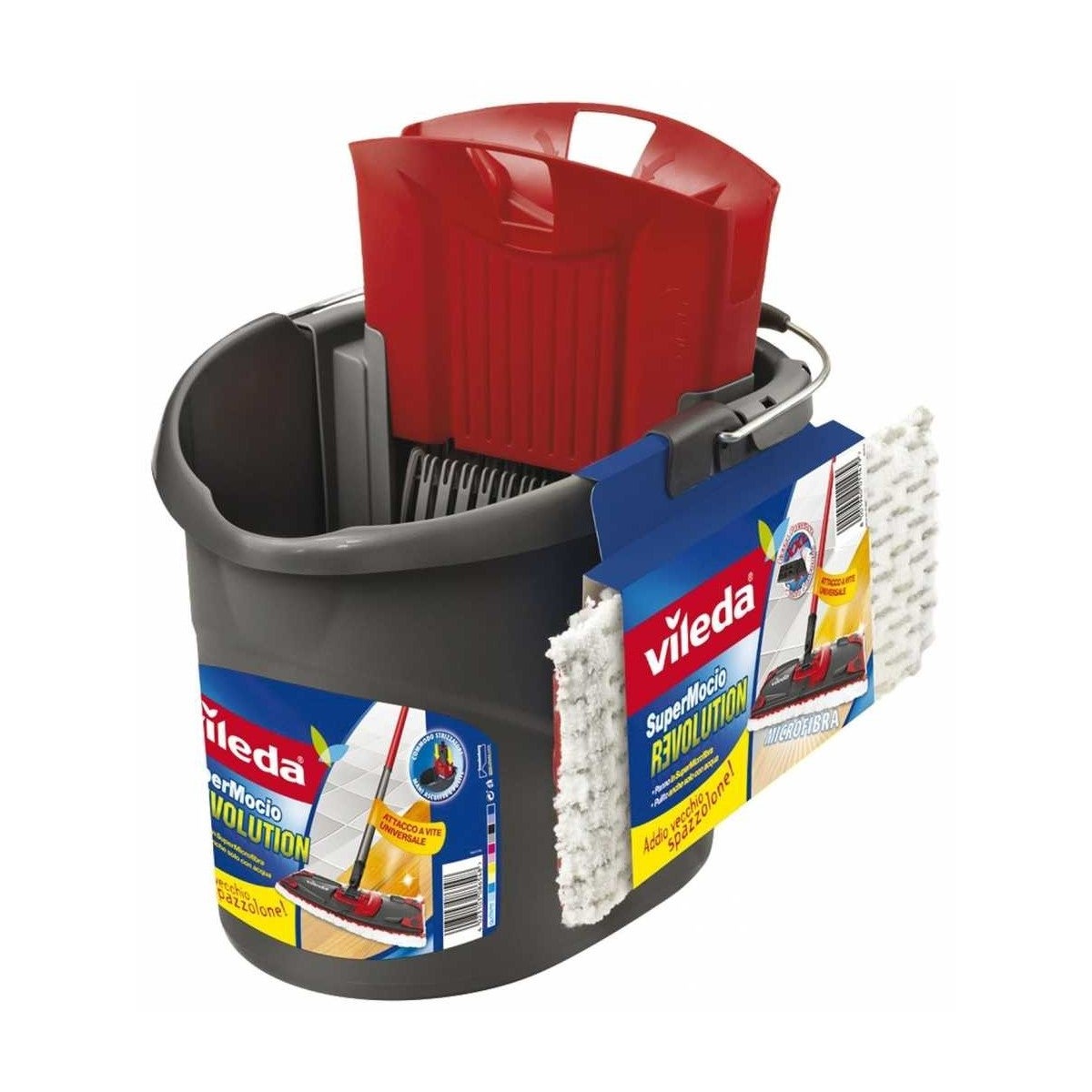 Kit de lavado VILEDA con cubo, escurridor y plancha con bayeta de ...