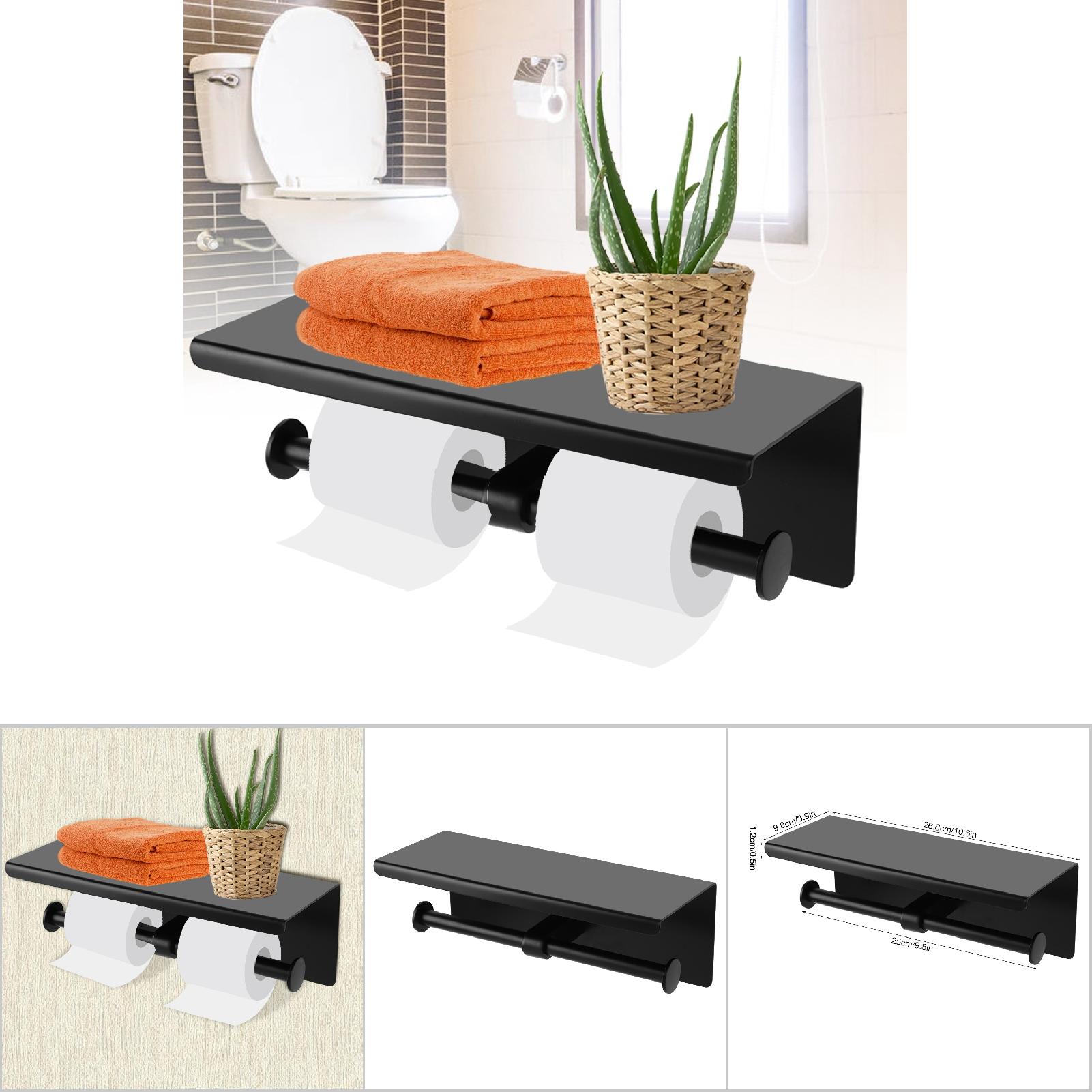 Support mural en acier inoxydable pour rouleau de papier toilette ...