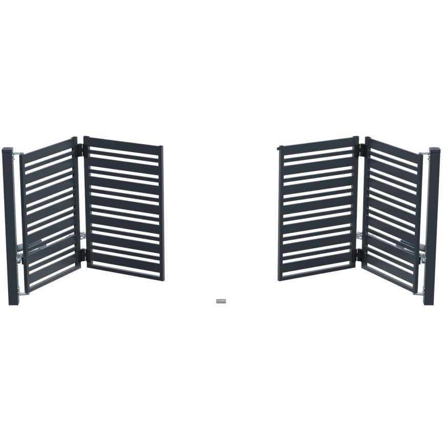 Portail pliant JUGA 4 m avec système automatique - Pack sécurité: Avec ...