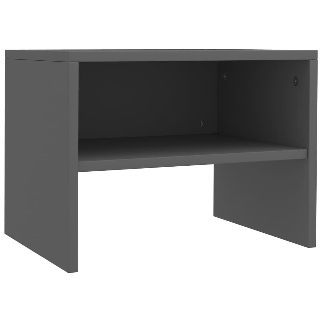 Table de chevet en contreplaqué gris 40x30x30 cm | Leroy Merlin
