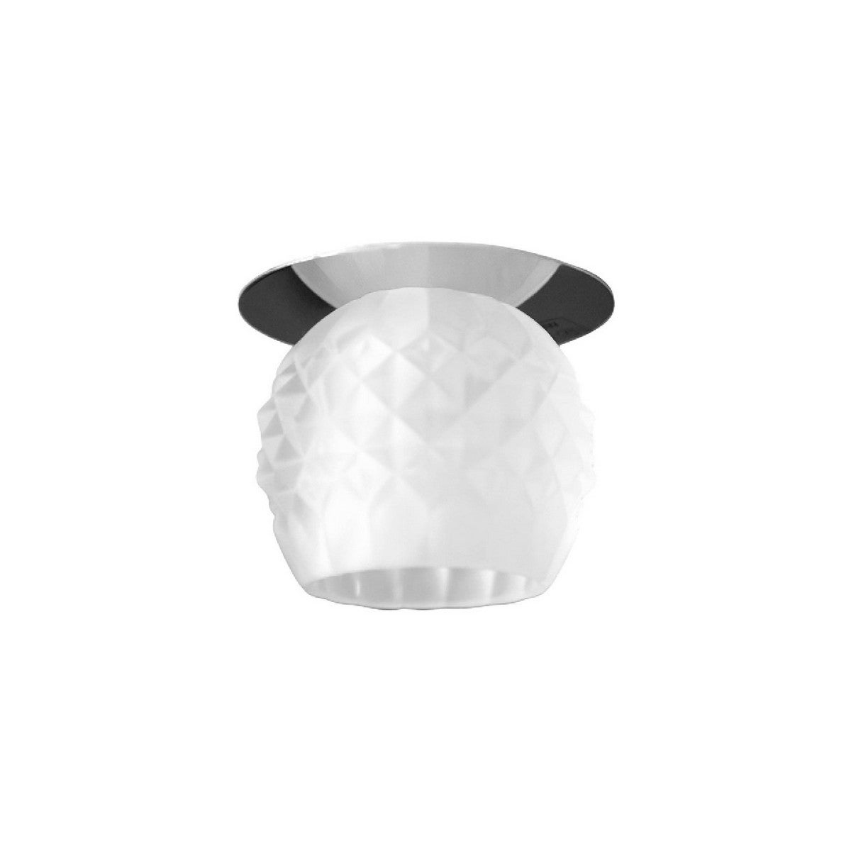 Spot d'Intérieur Cristaldream, Métal, Verre, Chrome, Blanc, EPIKASA ...