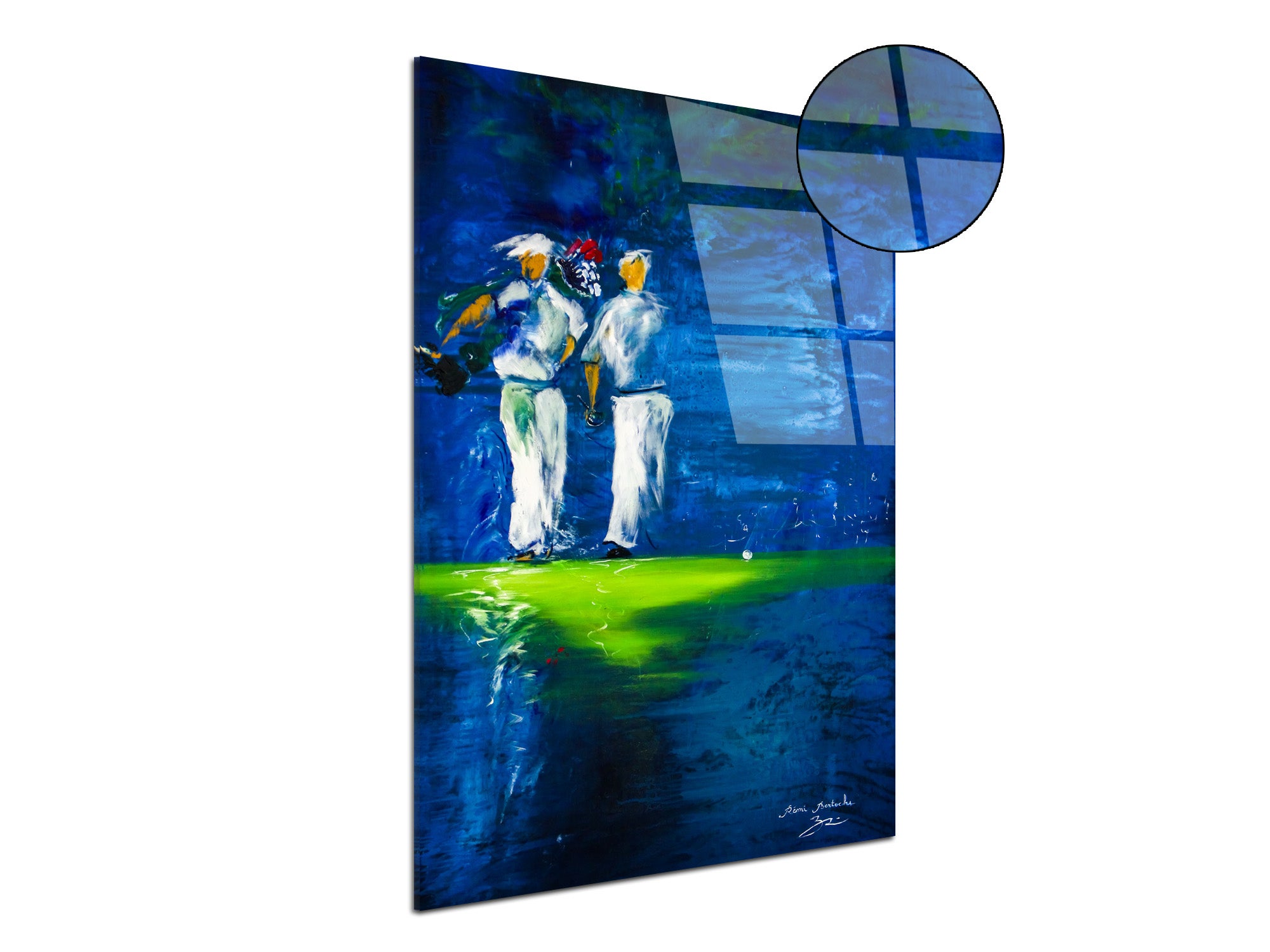 Tableau déco Golf Party sur plexiglass par Rémi Bertoche | Leroy Merlin