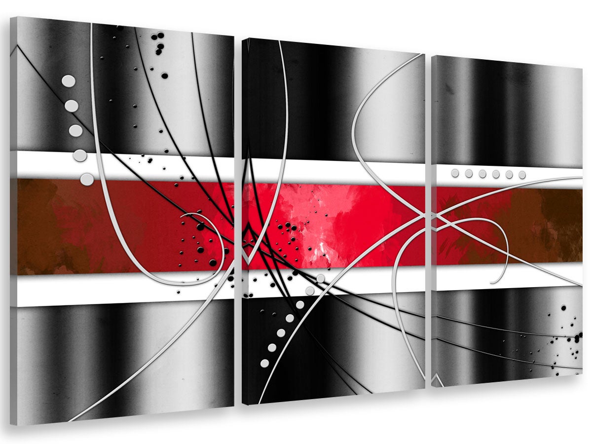 Tableau triptyque deco bande passante - 90x60 cm | Leroy Merlin