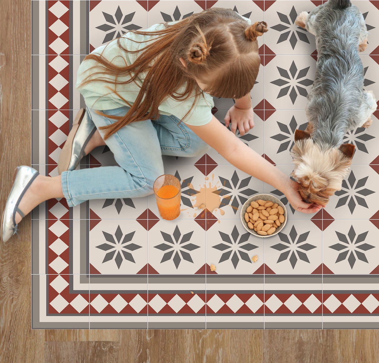 Alfombra de vinilo Jolie 100x133 cm - PVC antideslizante, vinilica para ...