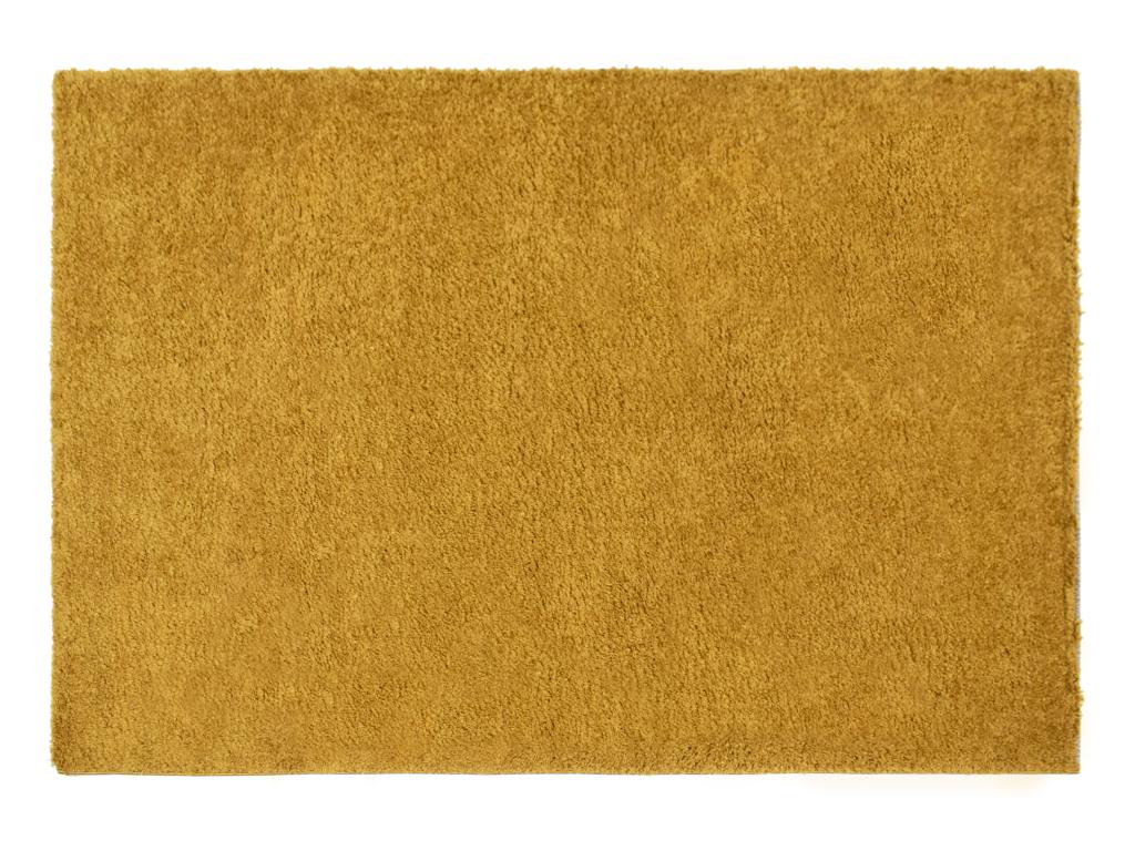 Tapis Shaggy à poils longs - 200 x 300 cm - Jaune moutarde - MILINIO ...