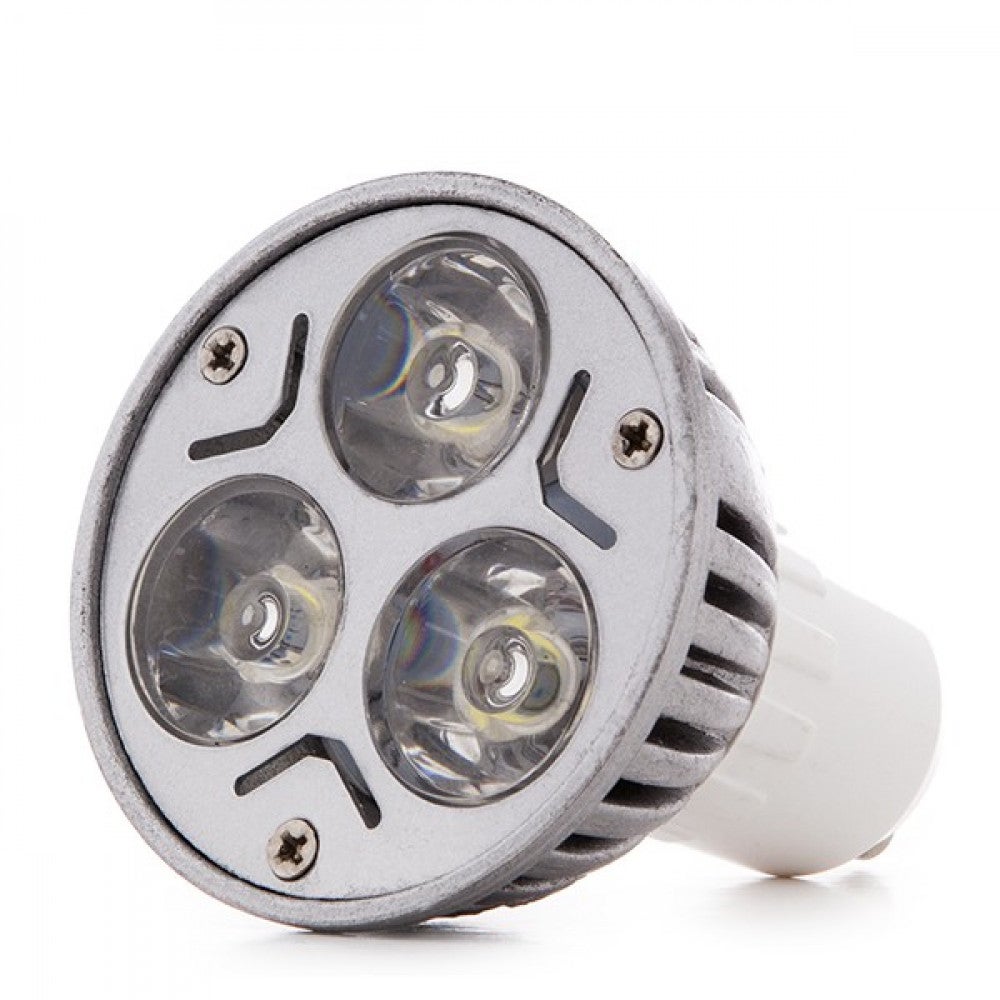 Ampoule LED GU10 3W 300Lm 6000ºK 40 000H [JL-GU10-3X1W-A-CW] | Leroy Merlin