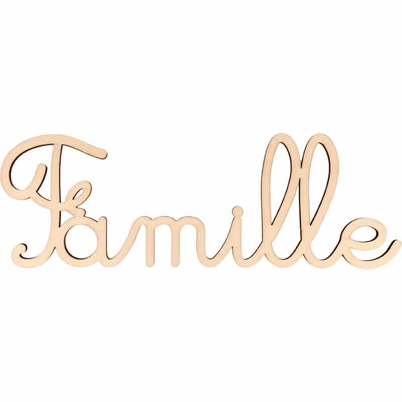 Mot en bois 25 x 8,5 cm - Famille - Artemio | Leroy Merlin