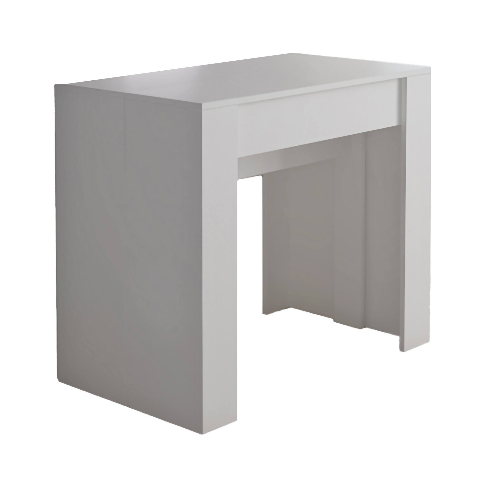 Console extensible Vaelis, transformable en table à manger, gain de ...