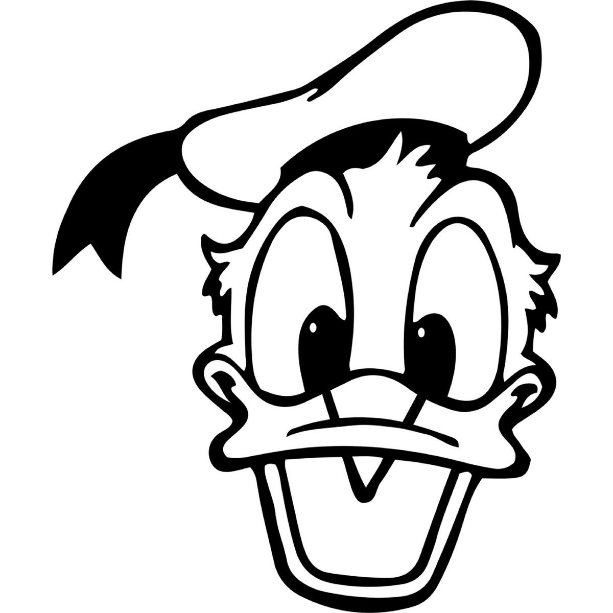 Décoration en Métal Donald Duck, Métal, Noir, EPIKASA | Leroy Merlin