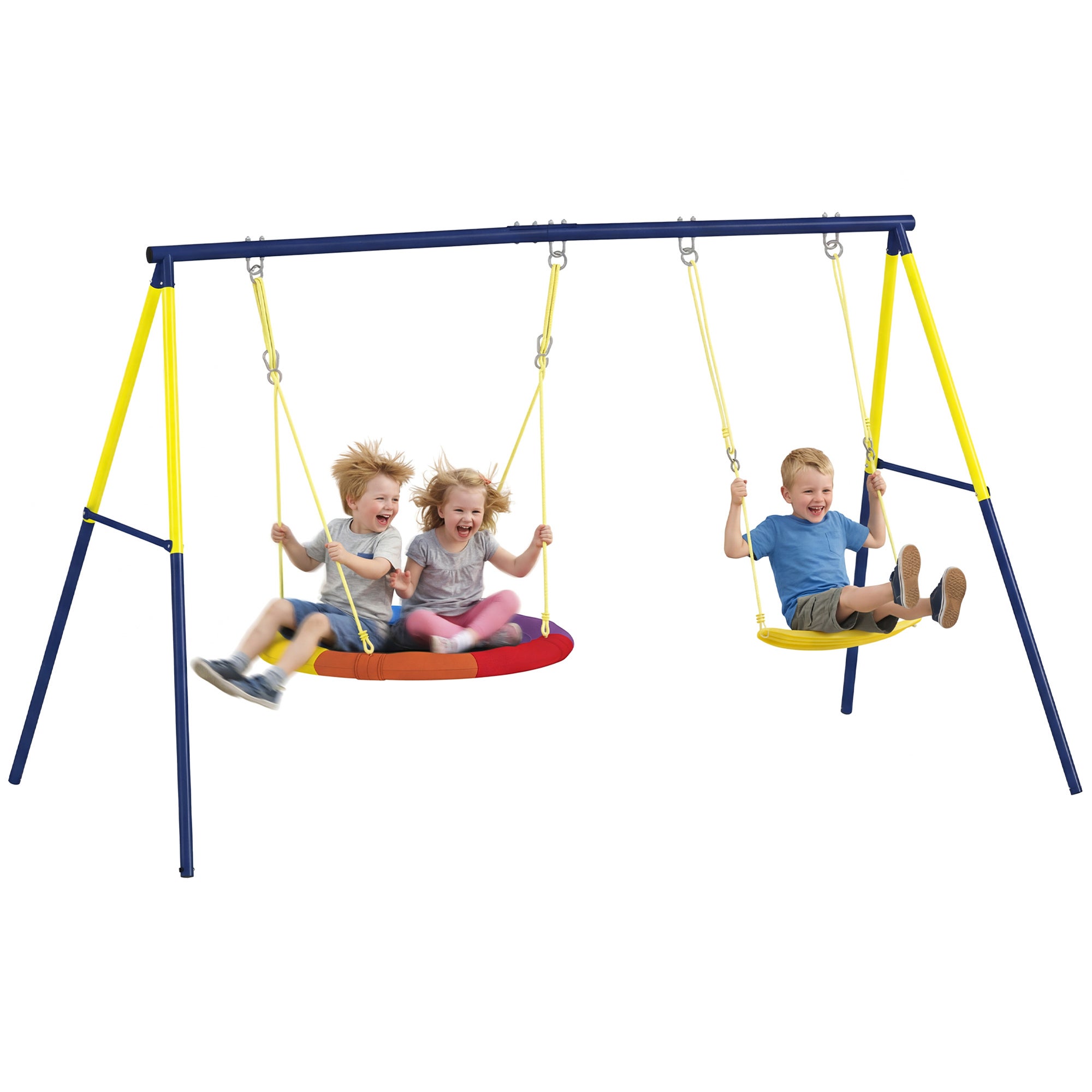 Balançoire portique pour enfant acier AIYAPLAY | Leroy Merlin