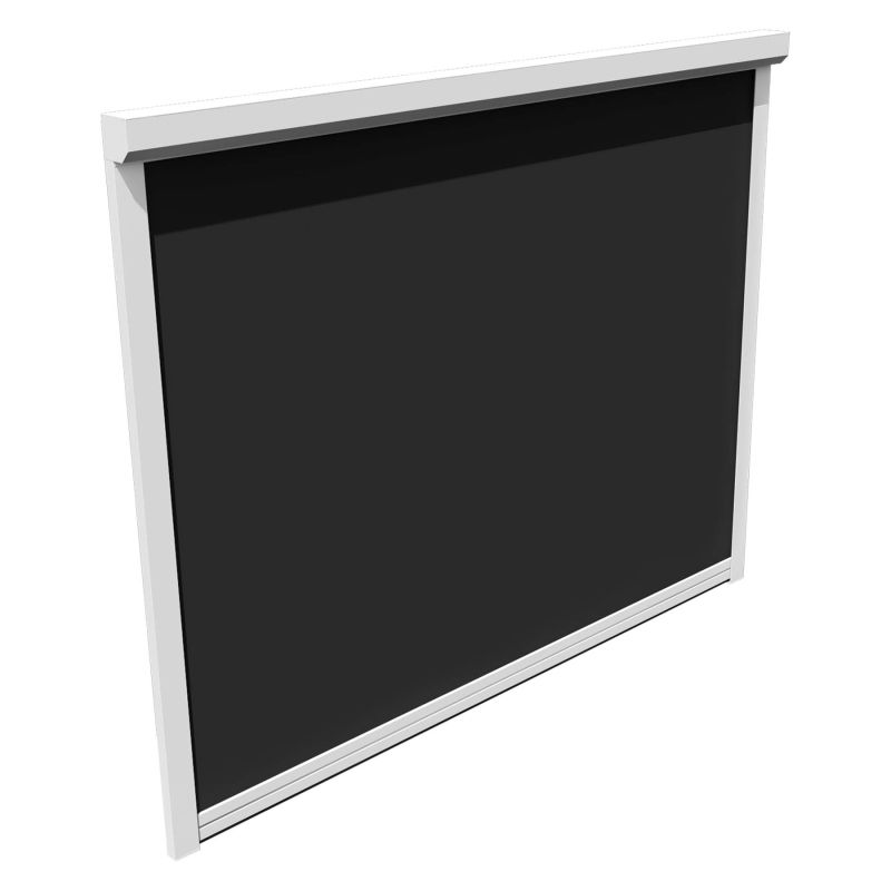 Store vertical extérieur DUNIA - Motorisé à télécommande (RAL9010 ...