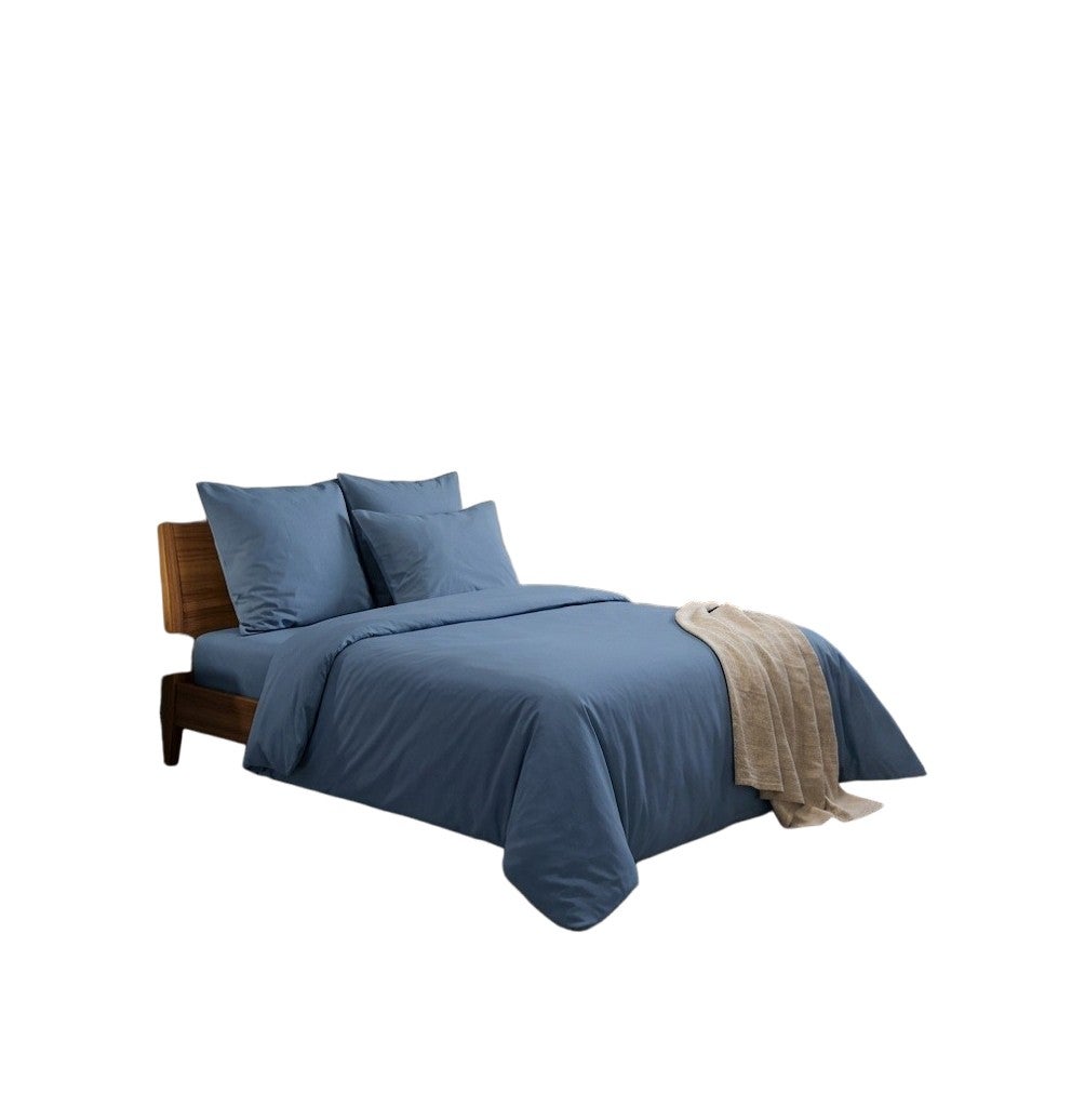 Parure de lit 240 x 220 cm Cocon bleu | Leroy Merlin