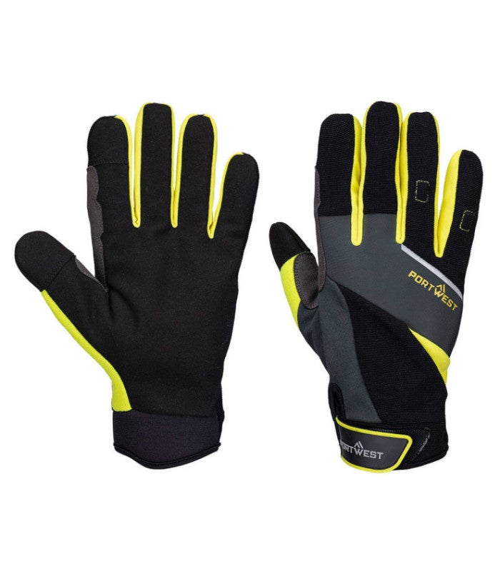 Guante anti-corte DX4 LR altas prestaciones Negro/Amarillo PORTWEST ...