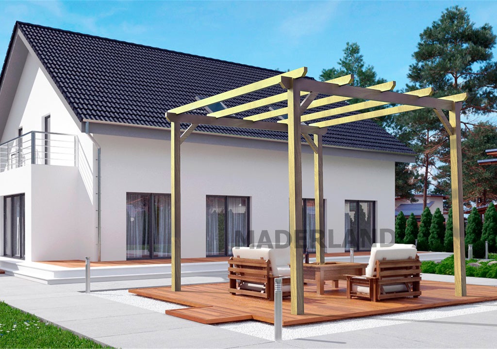 Pérgola Madrid 420x300 cm Maderland | Leroy Merlin