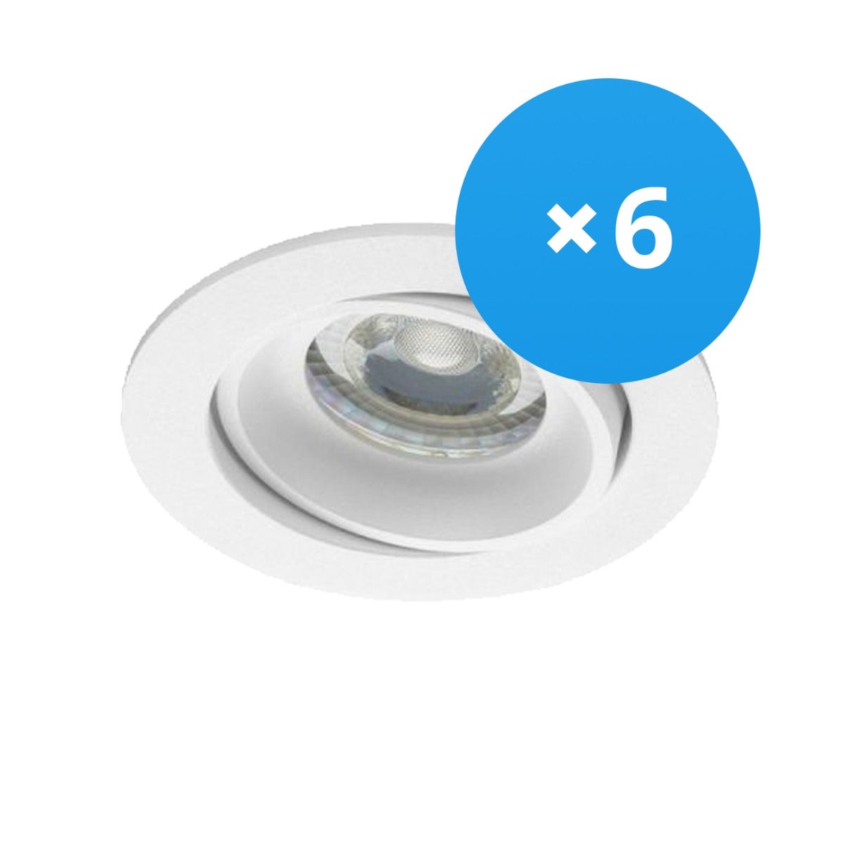 Lot 6x Noxion Encastré Spot Vision MR16 inclinable Blanc | Diamètre ...