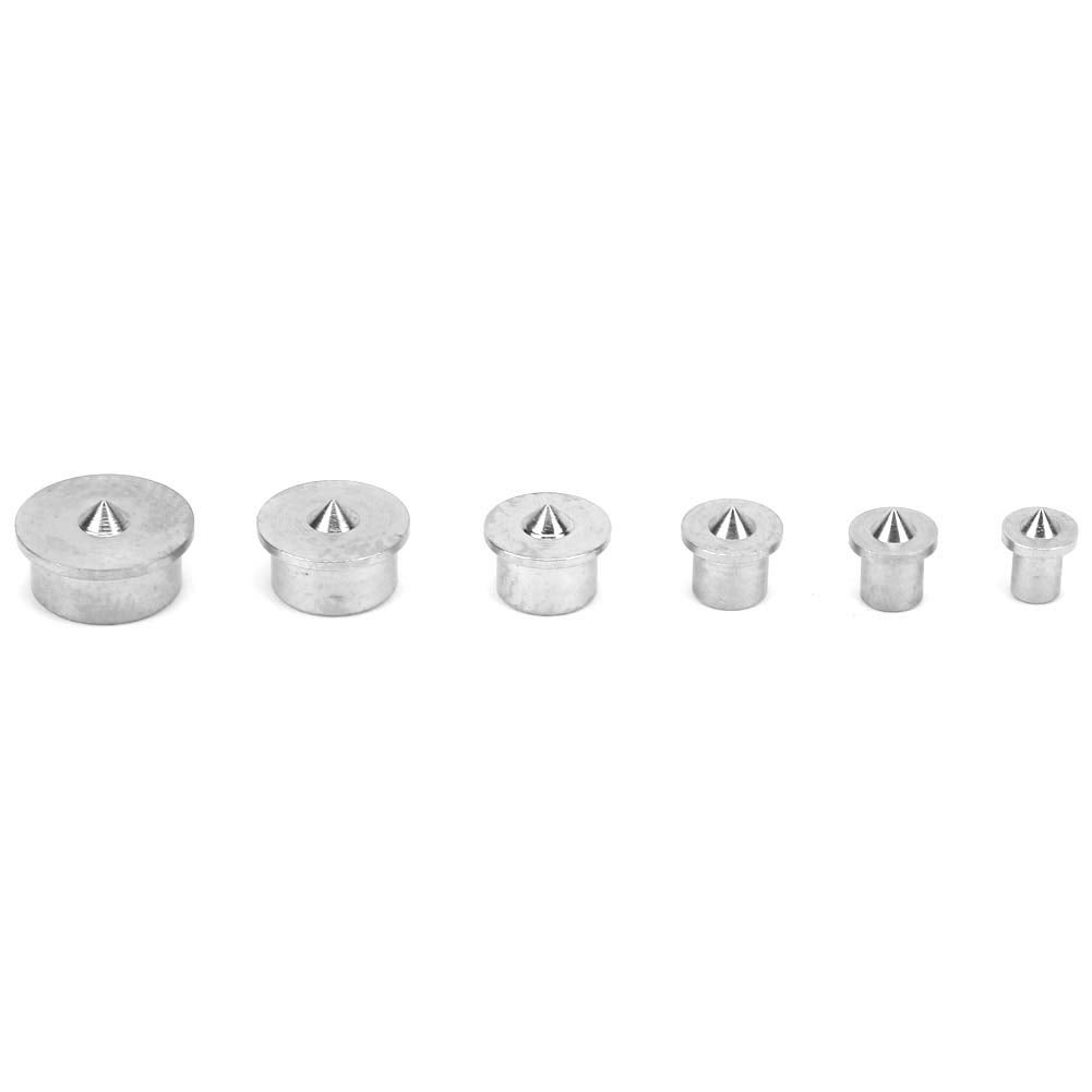 Lot de 6 points de marquage centraux en acier inoxydable pour goujon et ...