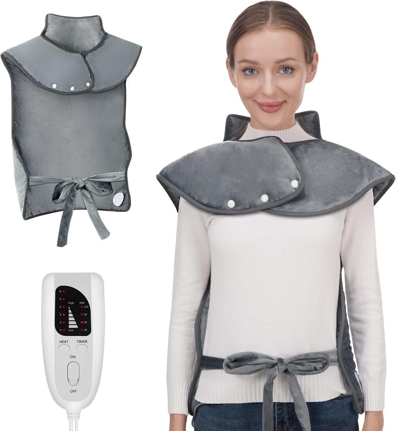 Coussin chauffant rapide pour la nuque, les épaules et le dos avec ...