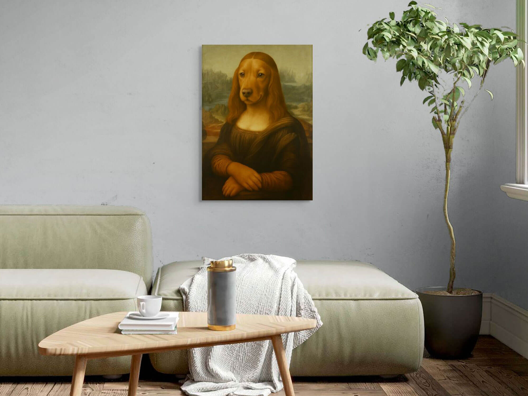 ADM - Tableau en acrylique brillant La Cagno Lisa | Leroy Merlin