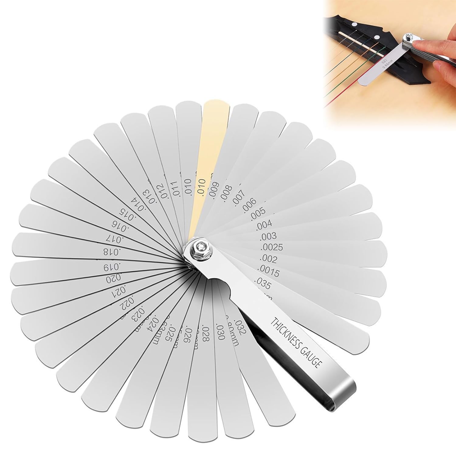 Jeu de Cales D'épaisseur,Jauges D'épaisseur en Acier Inoxydable,Jeu ...