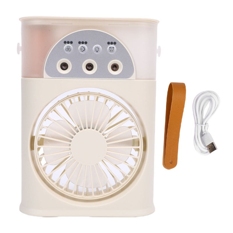 Climatiseur portable silencieux avec batterie USB 4000 mAh, 3 vitesses ...