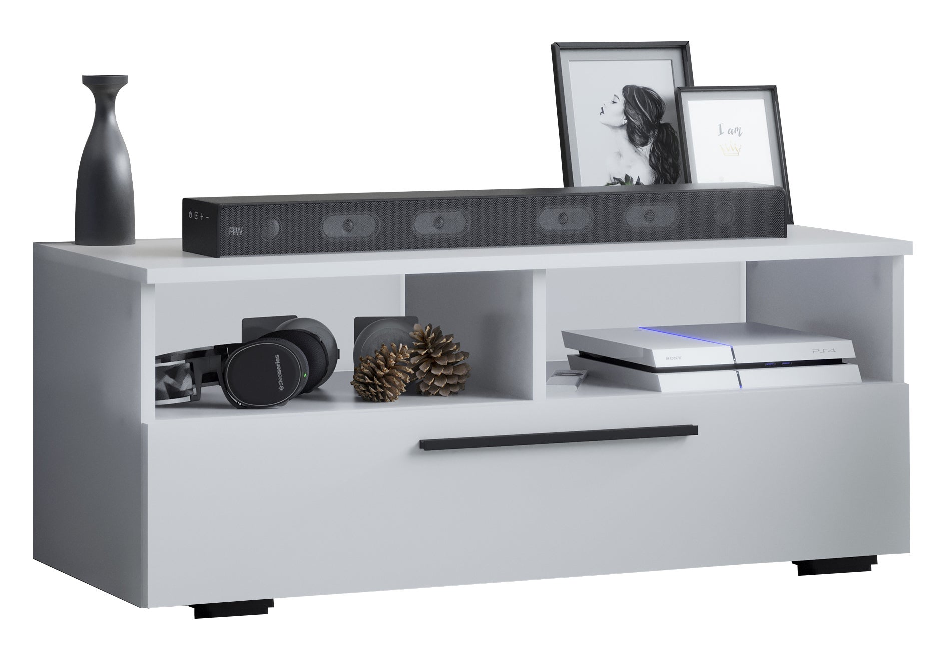 Bois TV Lowboard Mobilier Fernseh Arila L | Leroy Merlin