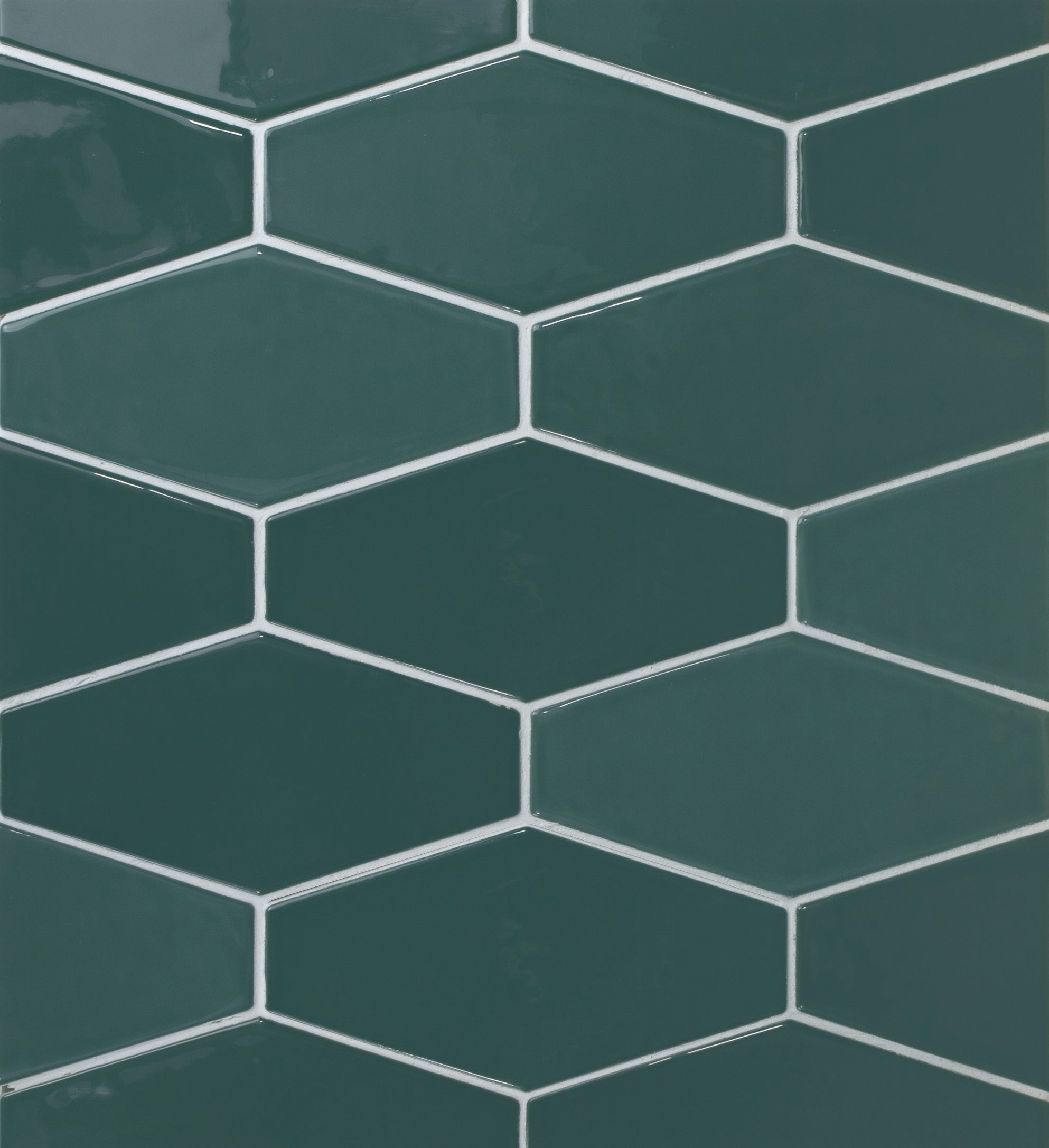 Carrelage Mur Coloré Hexagone Aplati 10x20 Marolles - 10 x 20 - VERT ...