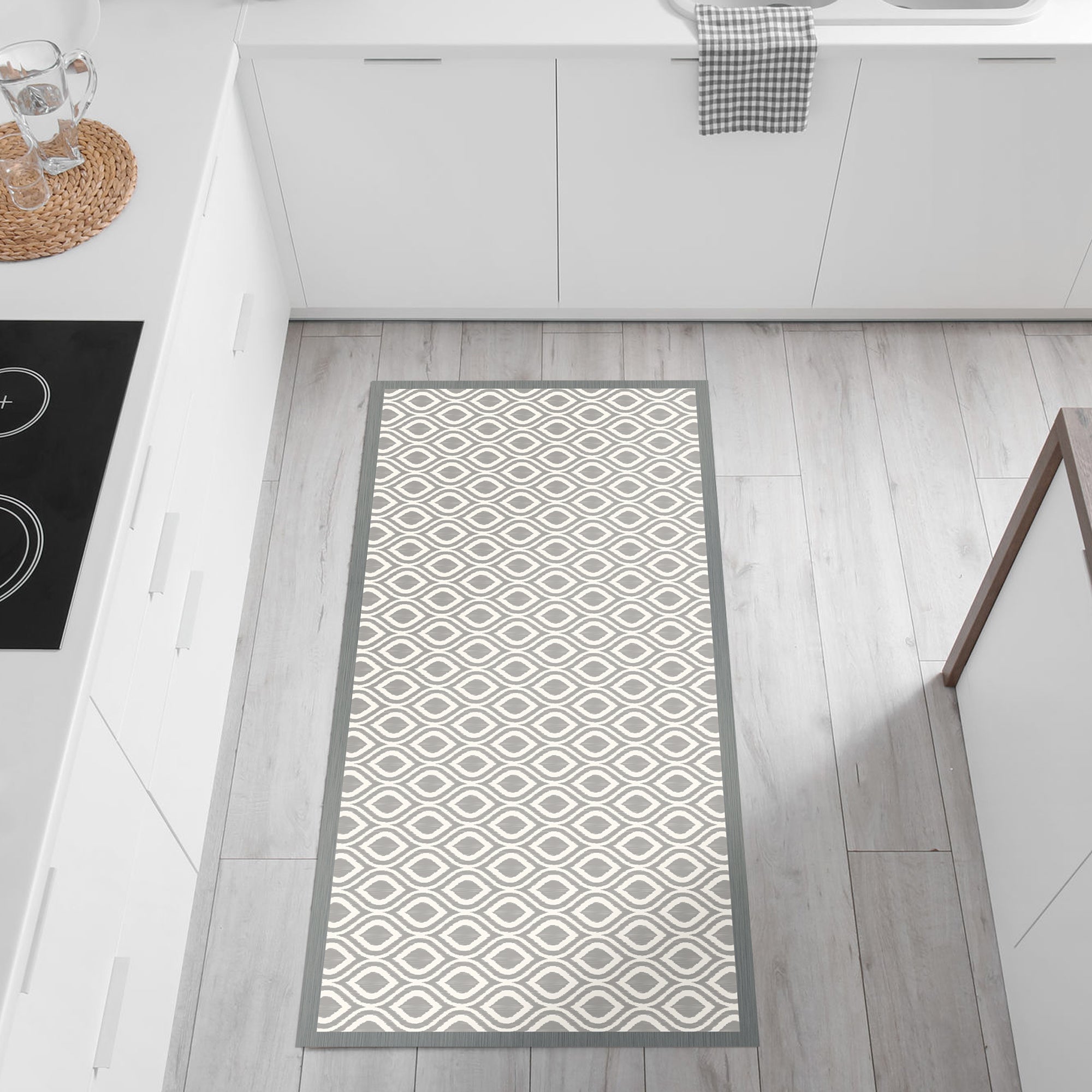 Tapis de Cuisine antidérapant en Vinyle Queues de paon 180x50 cm ...