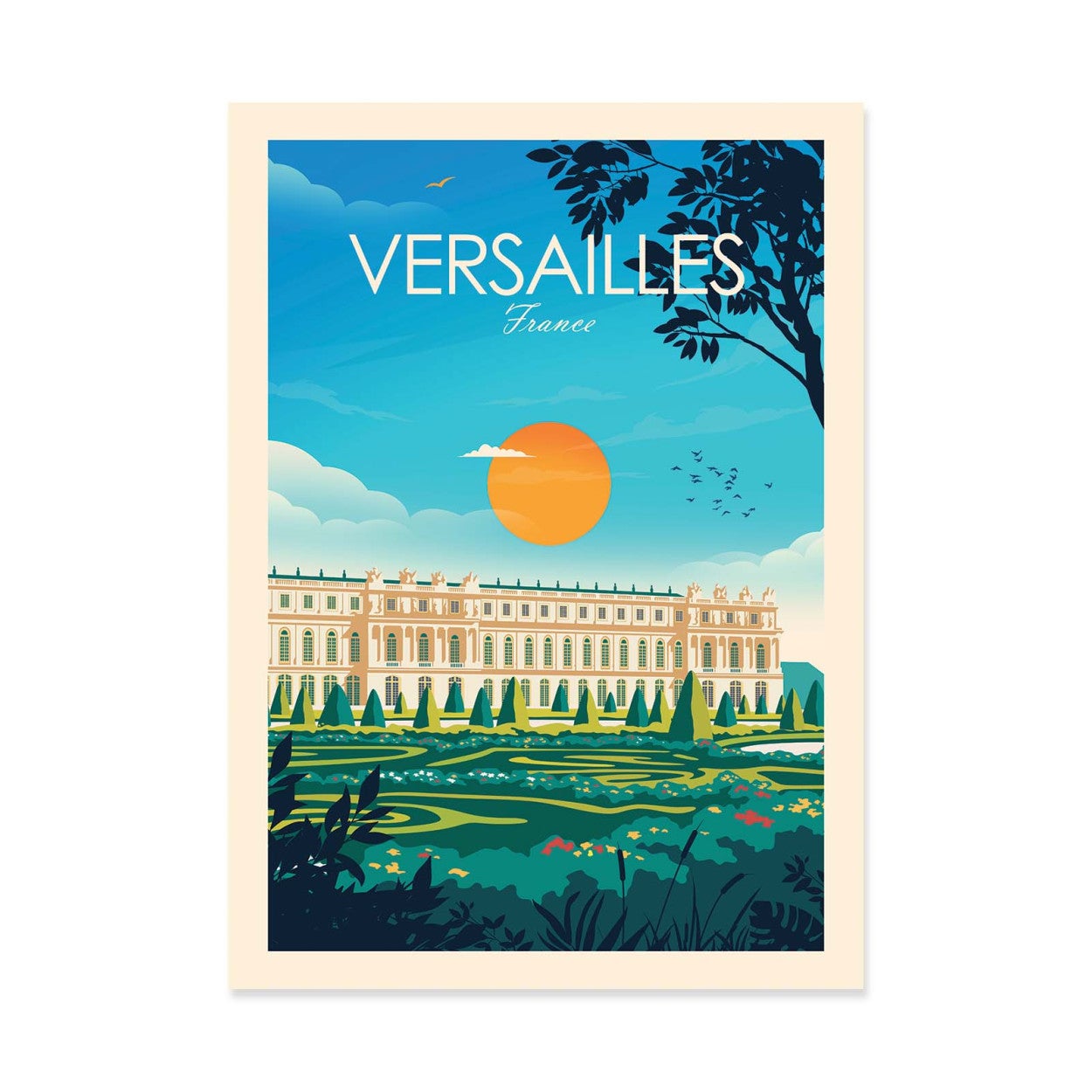 Affiche d’art 50 x 70 cm - Versailles France - Studio Inception | Leroy ...
